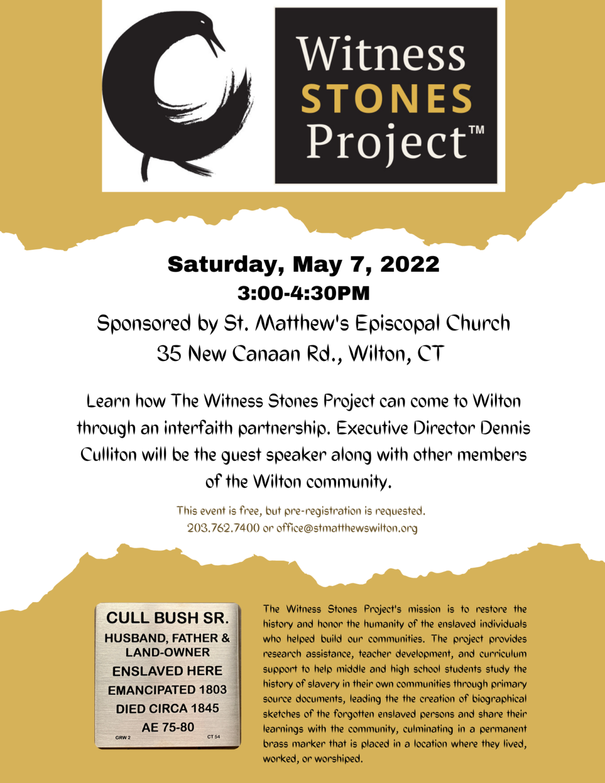 The Witness Stones Project Comes to Wilton, Connecticut - Witness ...